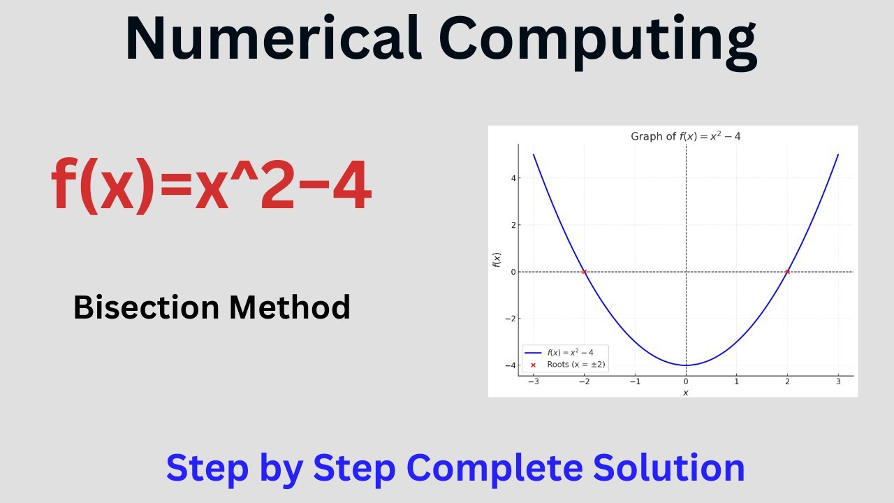 Basic Polynomial | Bisection Method | Solving F(x) = x² - 4 | Hamza ...