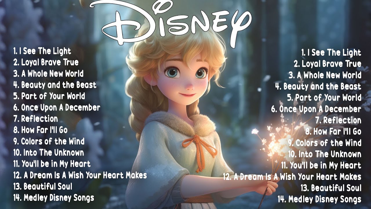 Disney Frozen Music 2023 Playlist 🔅🌿 How far I'll go, I See The Light ...