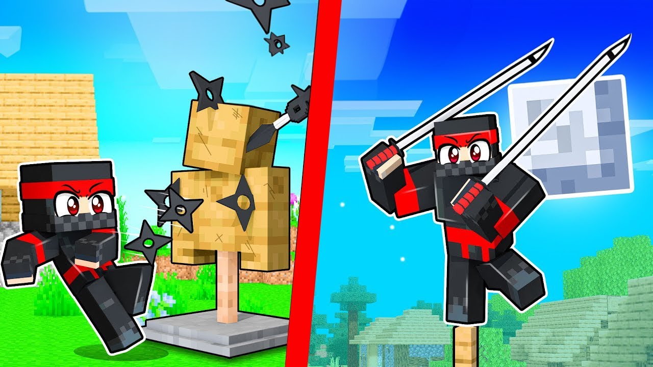 NINJA LUCKY BLOCK RACE! Minecraft vs @Broxcraft - YouTube