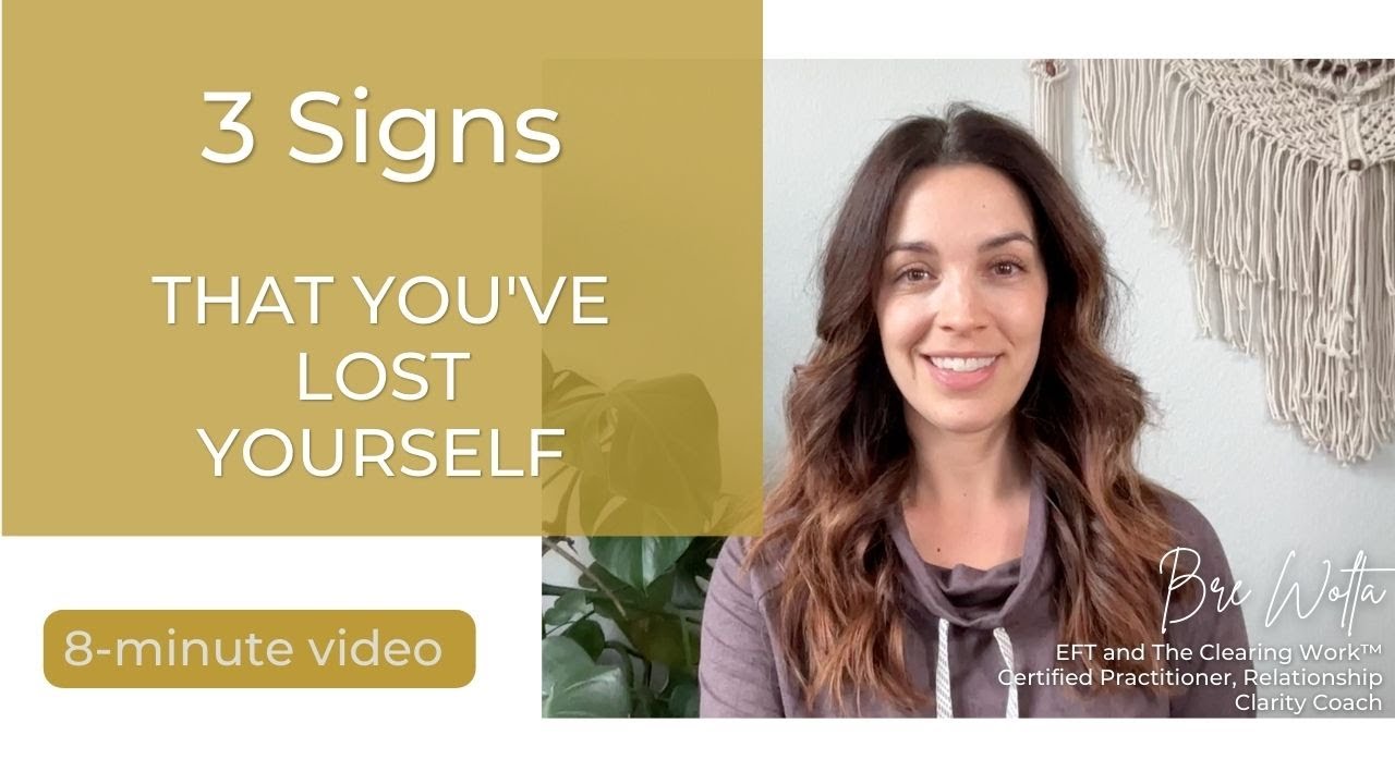 3 signs you've lost yourself - YouTube