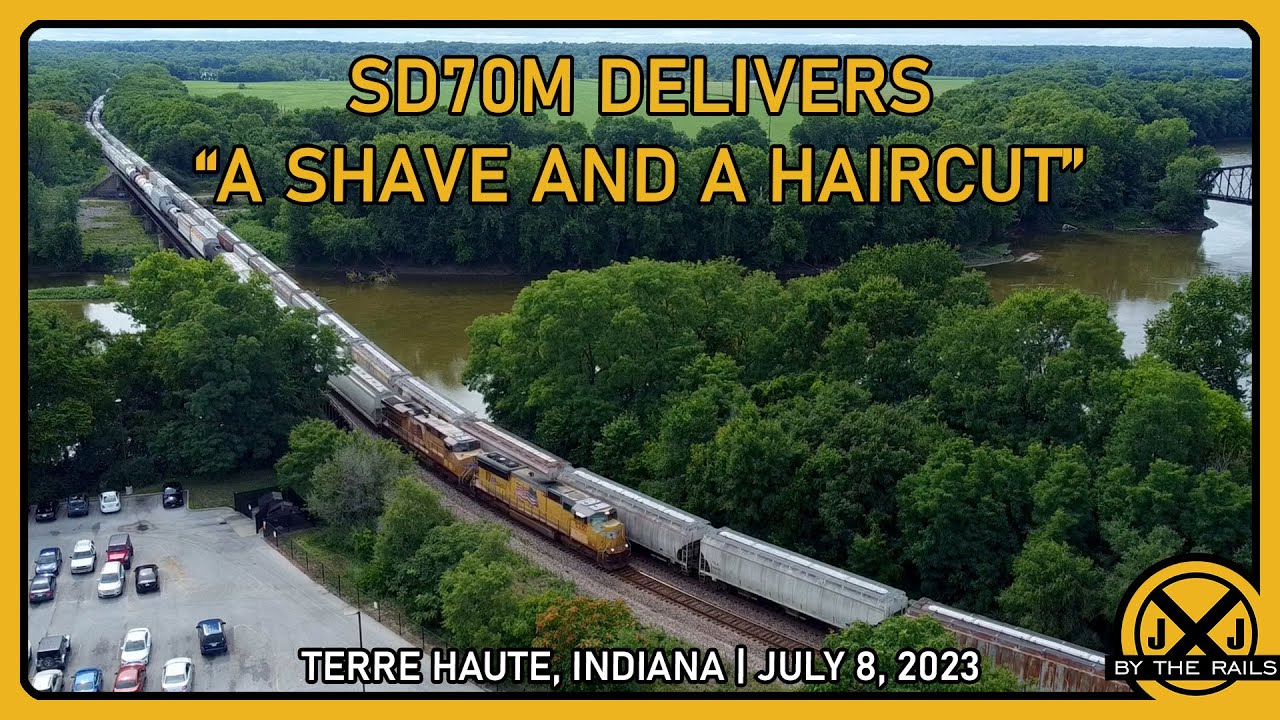 UP SD70M Delivers "A Shave and a Haircut" | CSX M686 | July 8, 2023 - YouTube