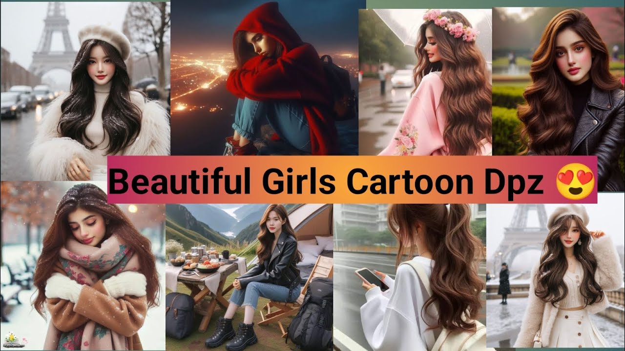 beautiful cartoon dpz for girls l beautiful cartoon girl dpz l new ...