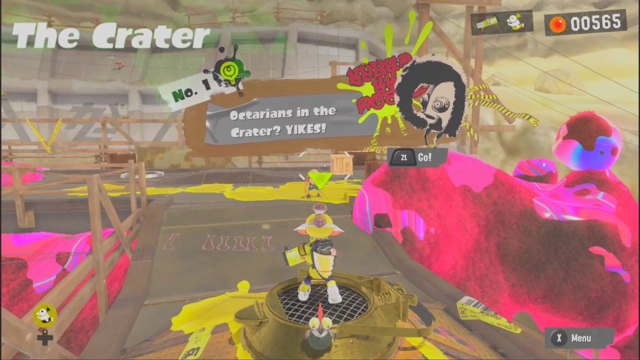 Splatoon 3 - The Crater - Octarians in the Crater? Yikes! No. 1 - YouTube