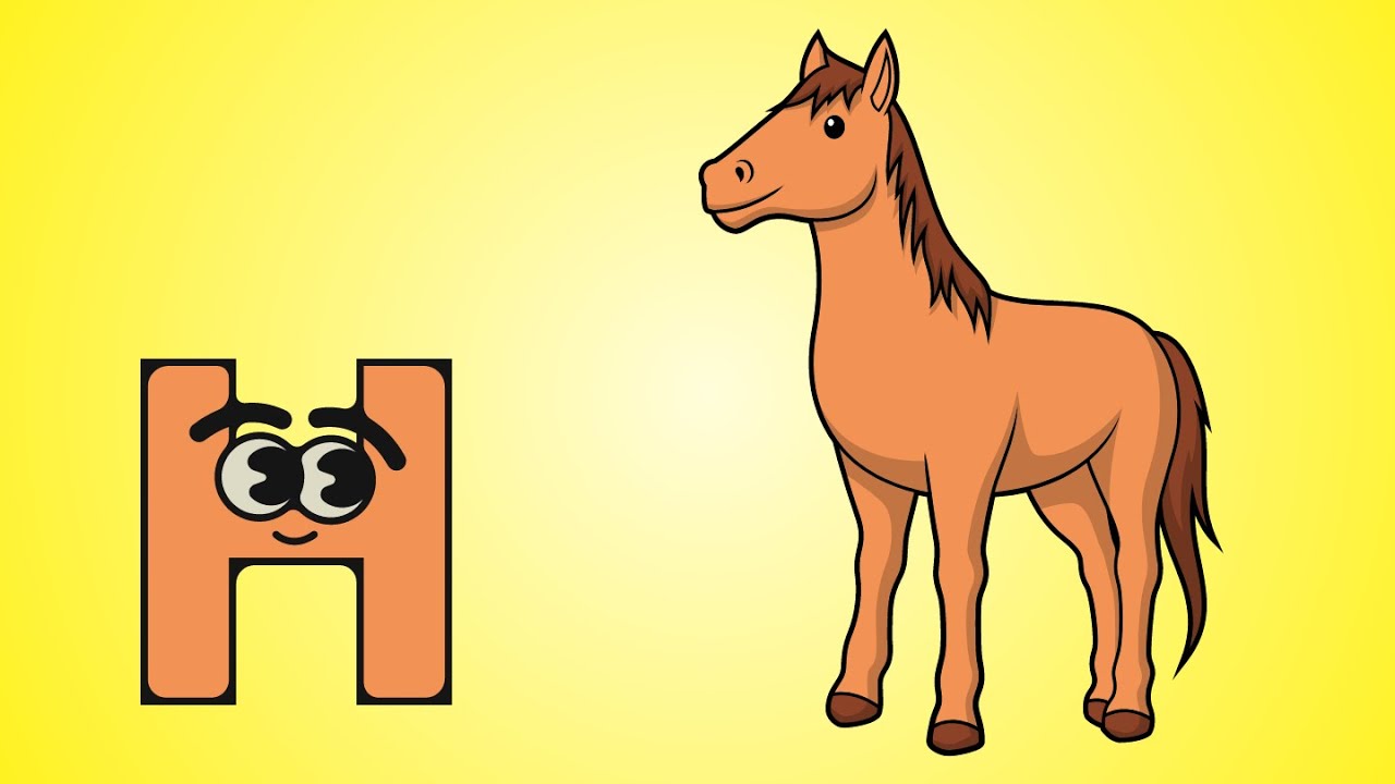 Alphabet Animals | Animals name that Start with H | Preschool Learning ...