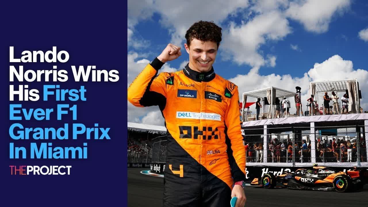 Lando Norris Wins His First Ever F1 Grand Prix In Miami - YouTube