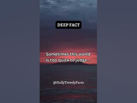 Sometimes this world is too quick to judge... #shorts #facts #viral ...