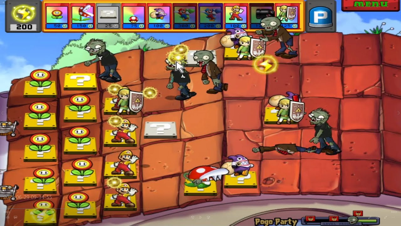 Plants vs Zombies Mod Mario VS Zombies (Nintendo vs Zombies) - Gameplay ...