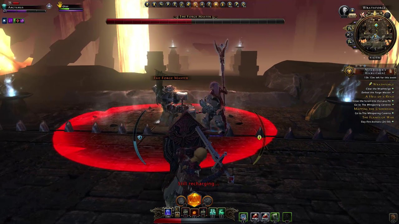 Neverwinter Boss fight, The forge master. - YouTube