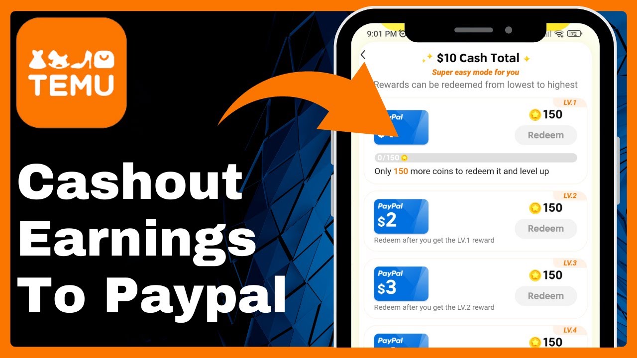 💸 How to Cashout Temu Earnings To PayPal! - YouTube