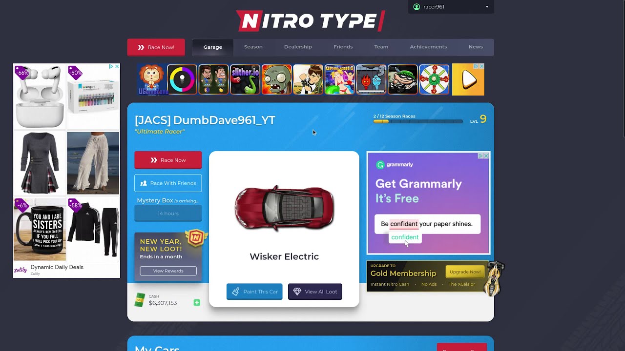 Nitro Type Item Shop Theorizing! - YouTube