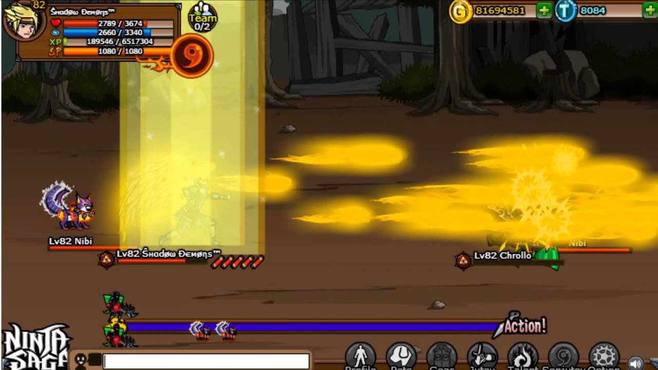 Ninja Saga Pvp : Shadow Demons - YouTube