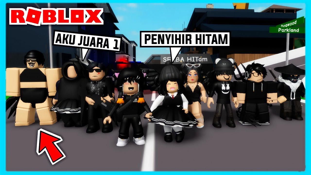 24 Jam Serba Hitam di Roblox Brookhaven ft @Shasyaalala - YouTube