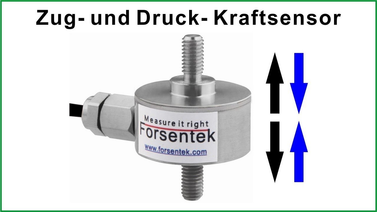 Zug und Druckkraftsensor 0-100kgf kraftaufnehmer kraftmessung - YouTube