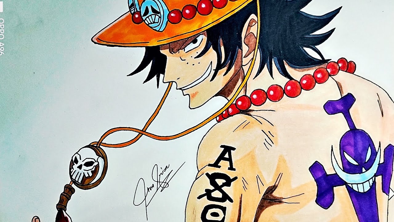 Drawing Ace|One Piece|Anime Drawing - YouTube