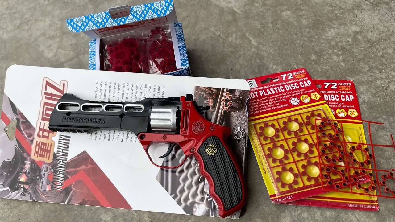 Toy Cap Gun Revolver And Loud Weapon Toy - YouTube