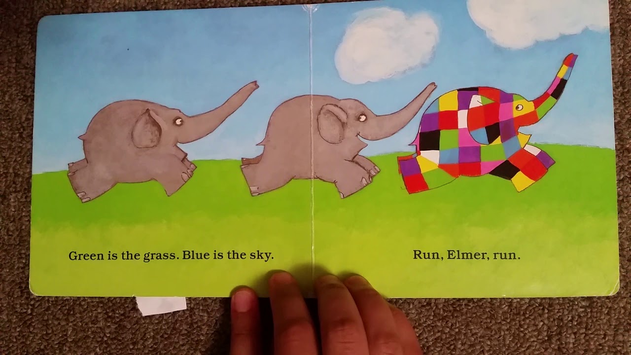 Kids book read aloud;Elmer's colors - YouTube
