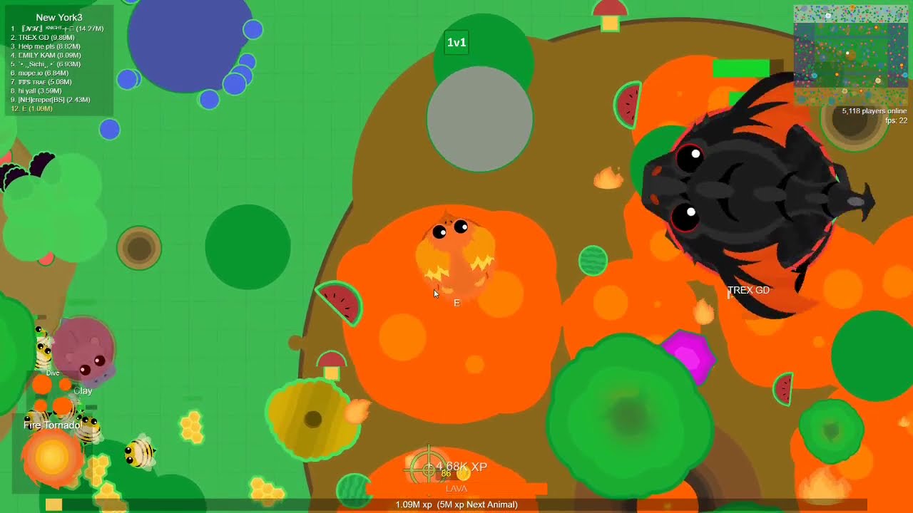 King Dragon by Luck Gets Downgraded Mope.io - YouTube