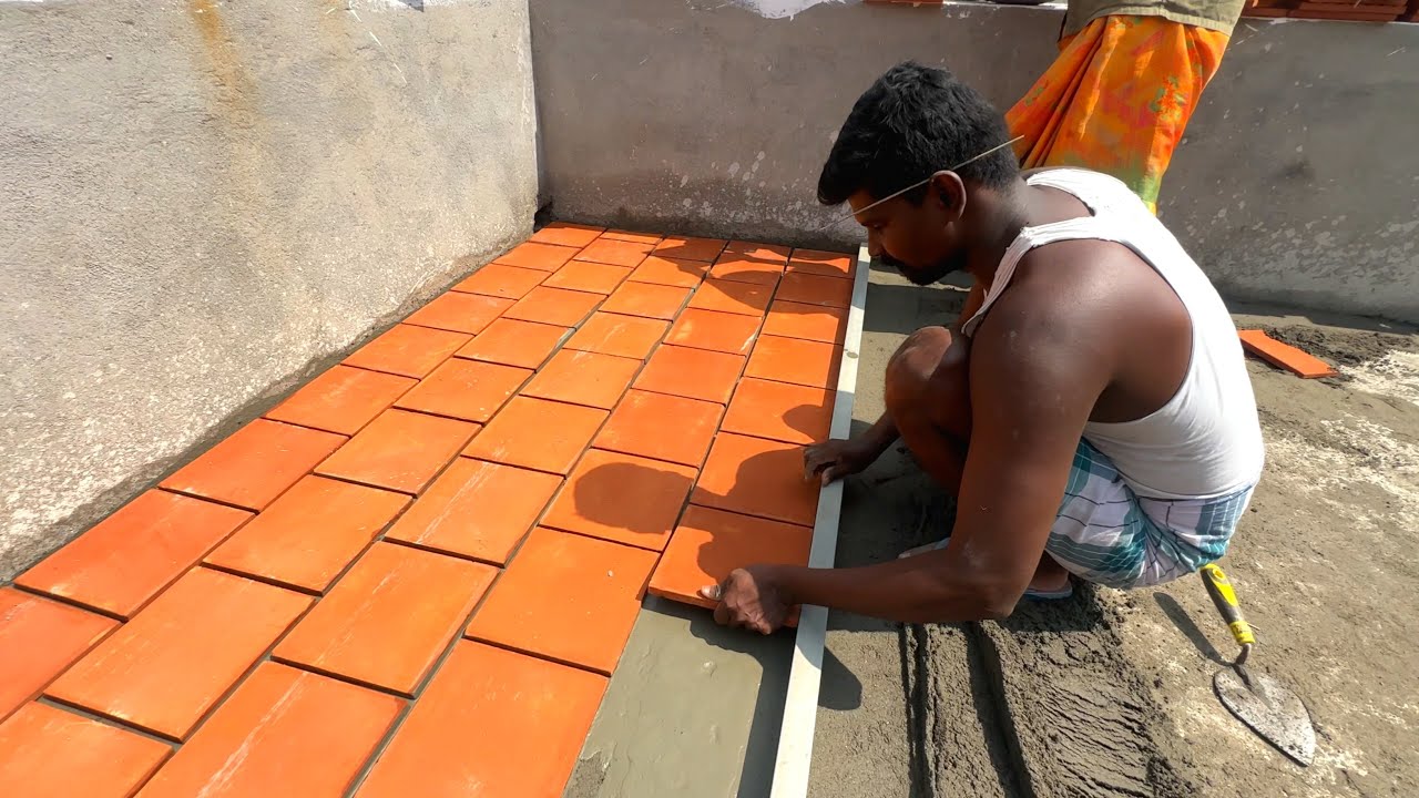 Cool roof Technology-roof cool tile installation-Using by sand and ...