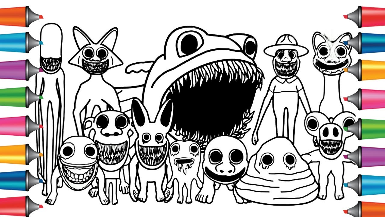 ZOONOMALY Coloring / Pages How To Color All New Monsters and Bosses ...