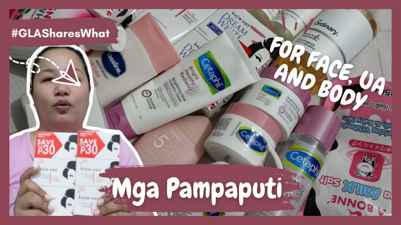 EFFECTIVE BRIGHTENING AND WHITENING PRODUCTS! (Mga pampaputi!!!) - YouTube