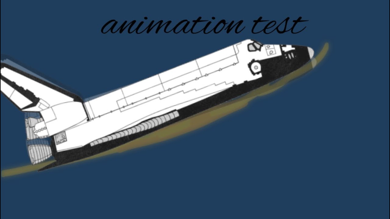 Space shuttle animation test #viralvideos #space - YouTube