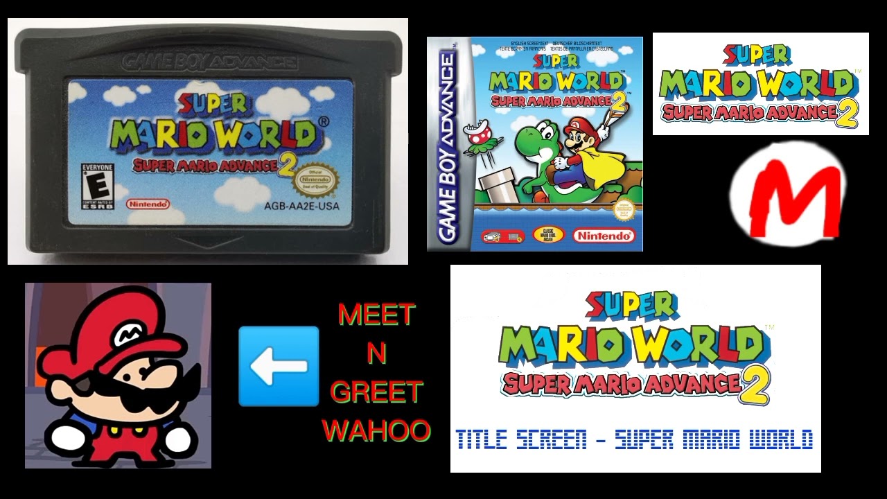 Super Mario Advance 2 - Super Mario World Title Screen - Super Mario ...