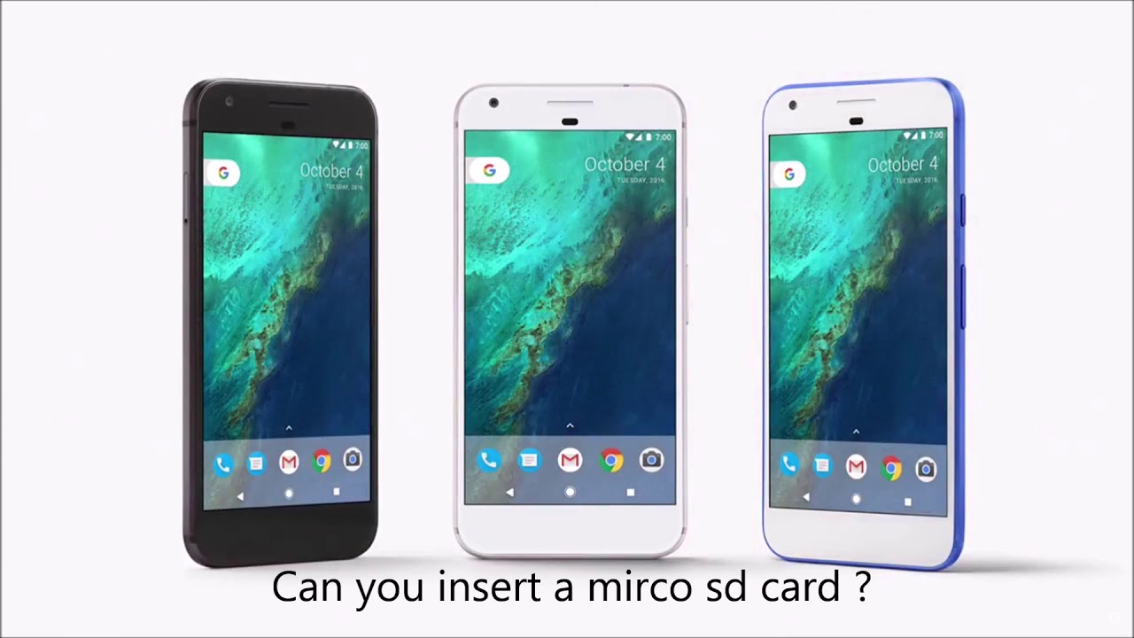 Google Pixel - Can you insert a MicroSD memory card? - YouTube