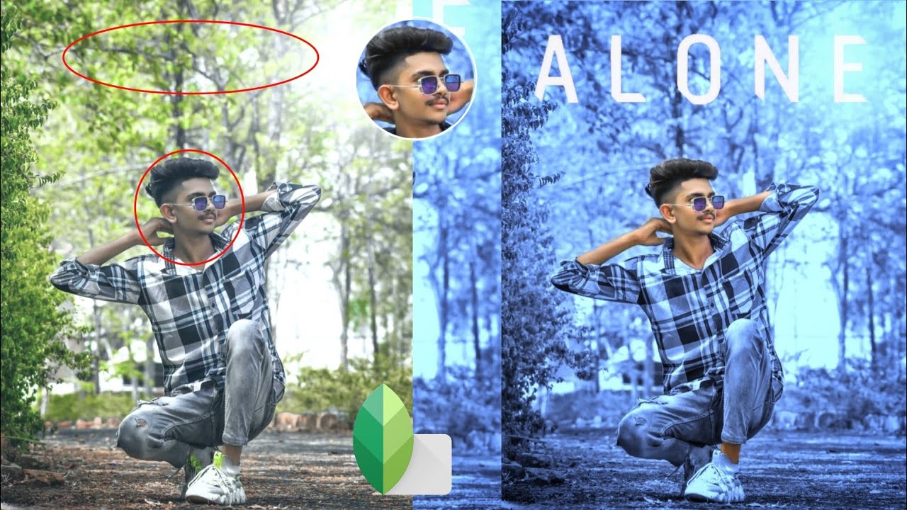 DARK AND BLUE TONE PIC EDITING KAISE KARE||BACKGROUND COLOUR CHANGE ...