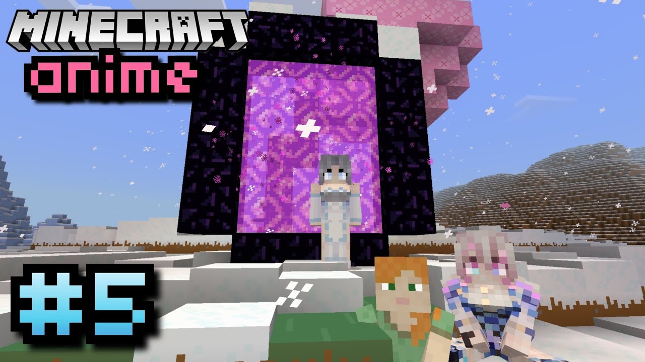 สร้างประตูมิติNether ️ minecraft anime ซีซั่น3 - YouTube