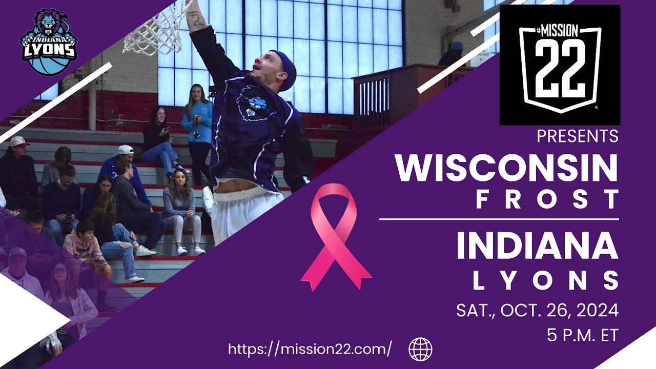 Indiana Lyons vs. Wisconsin Frost, Sponsored by @Mission22 - Oct. 26 ...