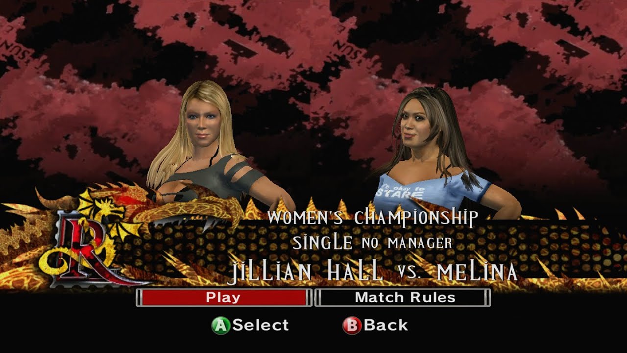 WWE SmackDown vs Raw 2007 | Jillian Hall vs. Melina | Women's ...