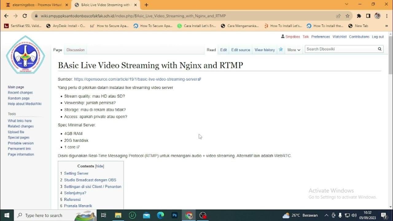 SERVER LIVE STREAMING NGINX DAN RTMP - YouTube