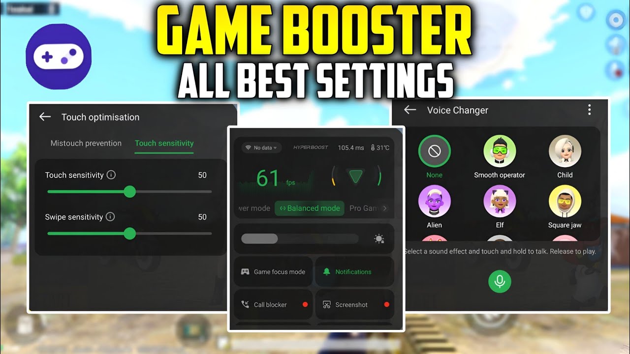 Game Booster All Smooth Settings For Bgmi | Game Space Best Settings ...