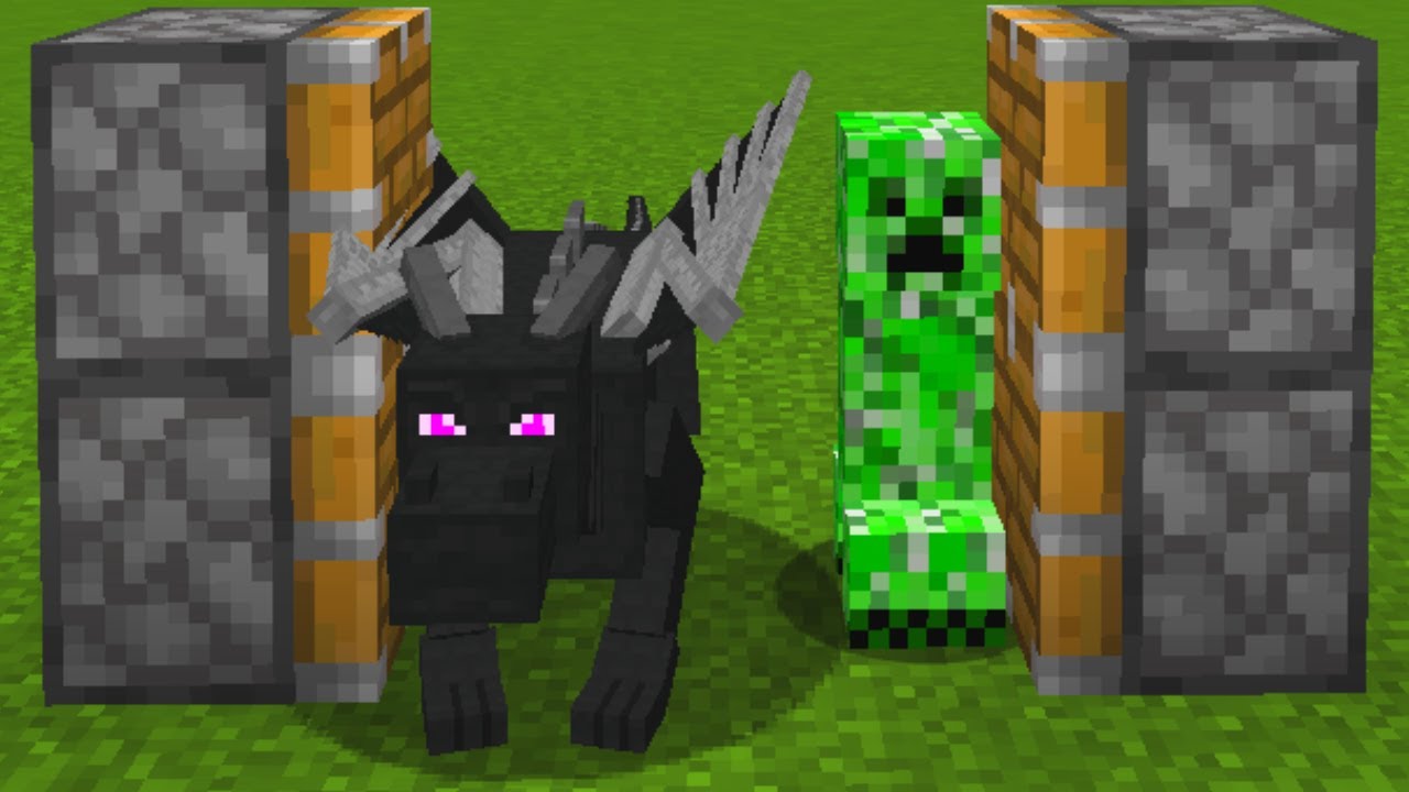 creeper + ender dragon = ??? - YouTube