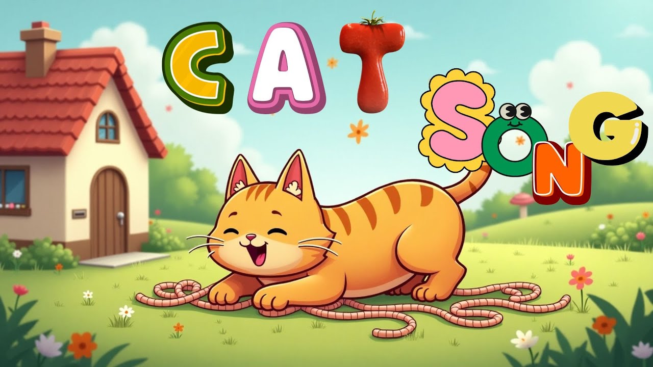 The Cat Song 😻 Meow! The Cat Song | Farm & Domestic Animals |Kitty Cat ...