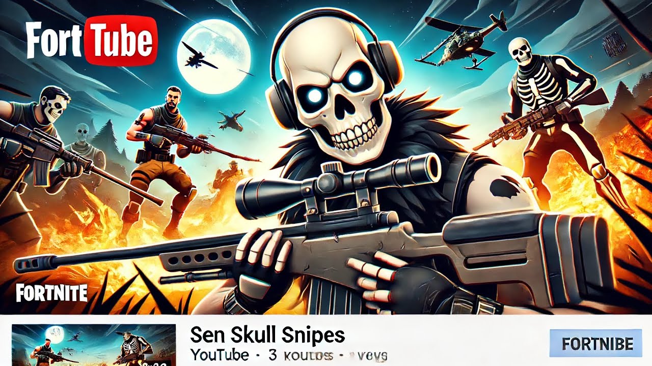 NAUGHTY SEN SKULL SNIPE FORTNITE - YouTube