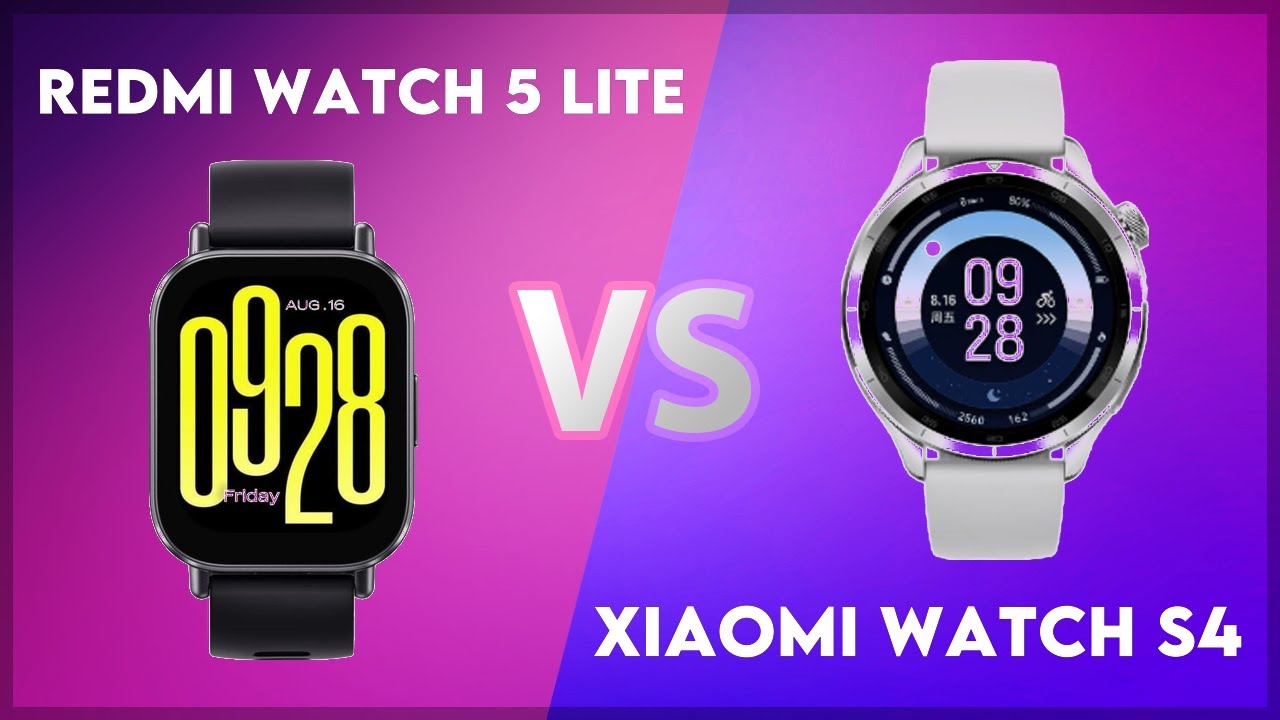 Redmi Watch 5 Lite vs Xiaomi Watch S4 Comparison - YouTube