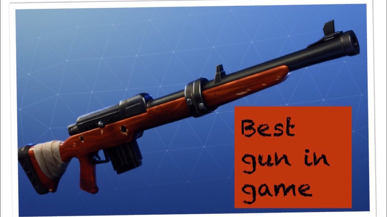 The best gun in fortnite ( hunting rifle OP) - YouTube