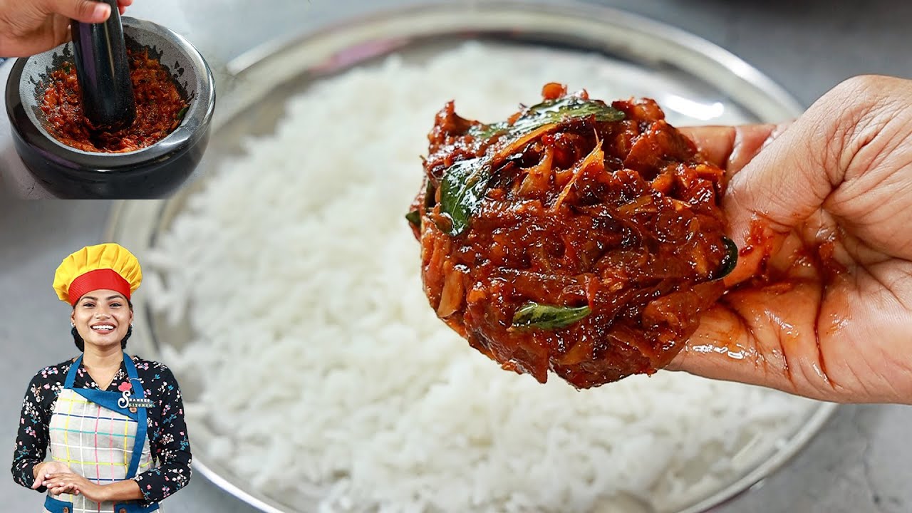 എന്റെ പൊന്നോ! എന്താ രുചി ഉള്ളി മുളക് തിരുമ്മിയത് 😋💯| Rice/ Chappathi ...