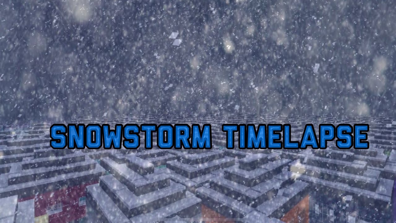 Minecraft Snowstorm Timelapse - YouTube