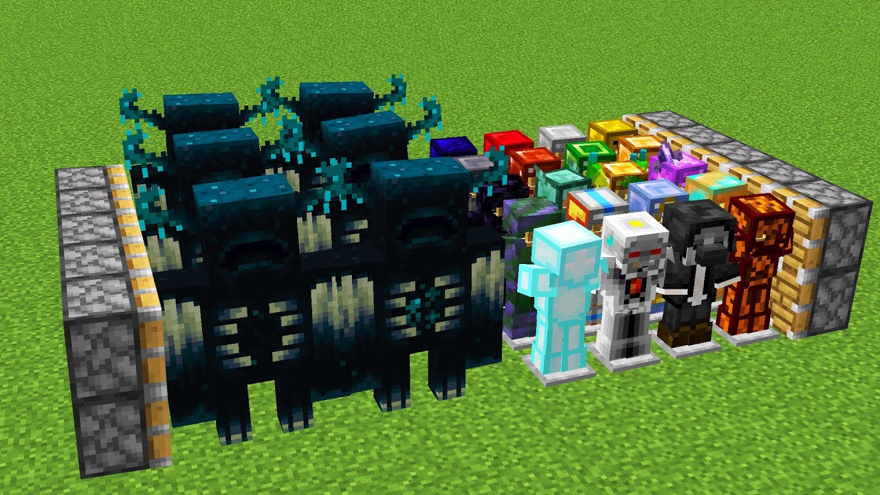 X321 Warden and ALL New Armor combined Minecraft - YouTube