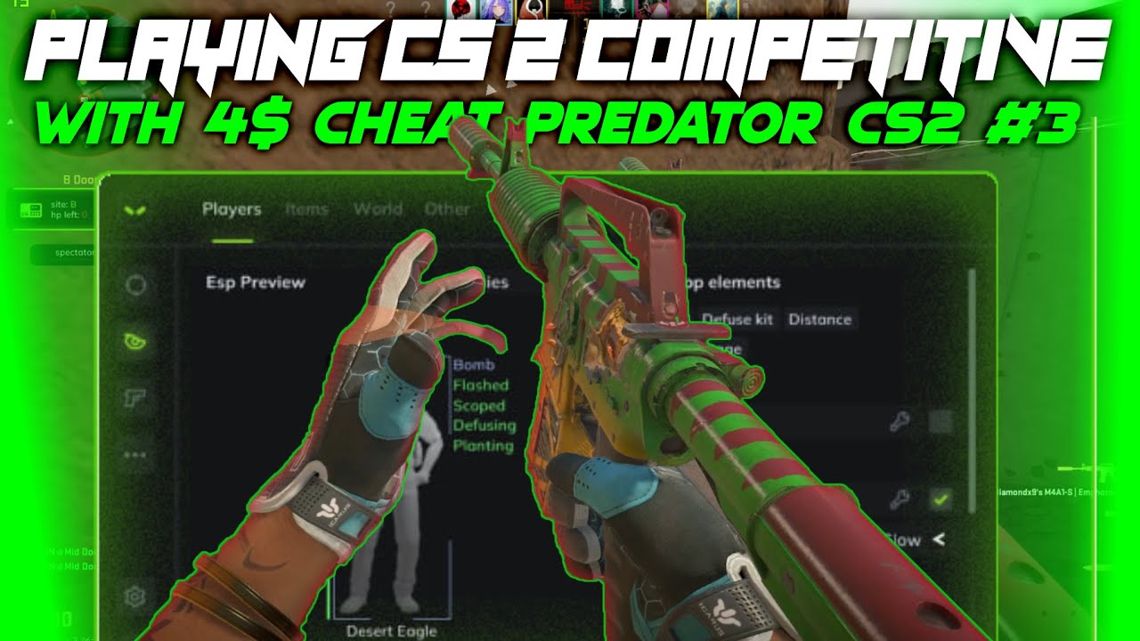 Playing CS 2 Competitive With 4$ Cheat Predator CS2 #3 (1 Month ...