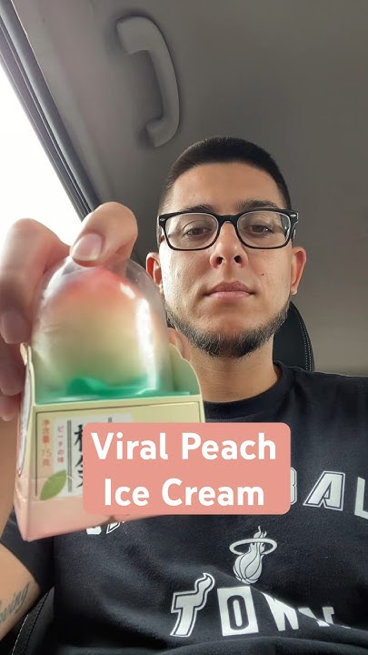 Viral Peach Ice Cream Lets Take A Bite And See What The Hype Is All About Icecream Peach