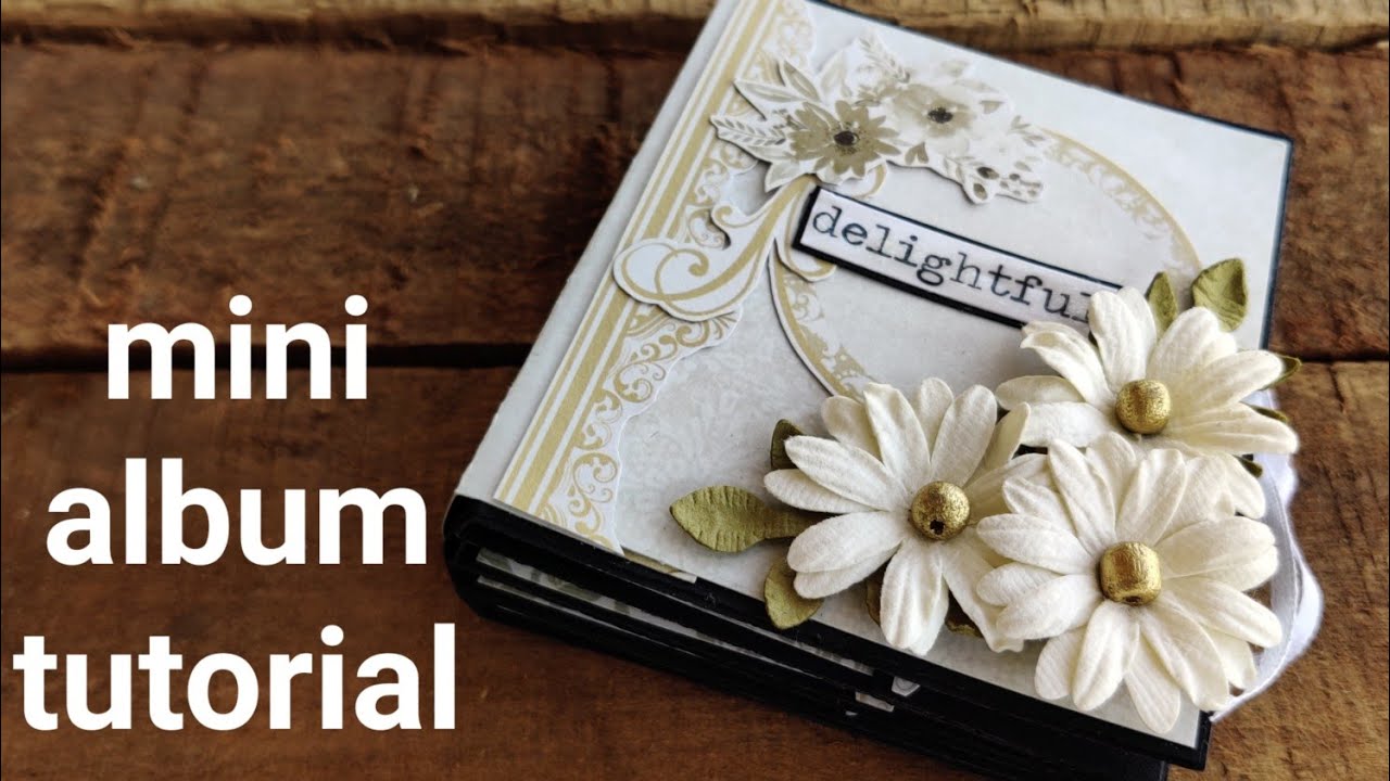 Tiny Mini Album Tutorial | Mini album / scrapbook tutorial - YouTube