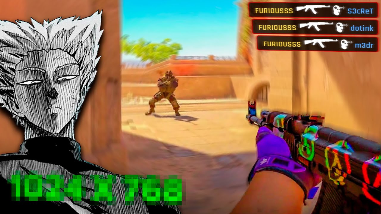 FURIOUSSS FOUND BEST RESOLUTION in CS 2 - YouTube