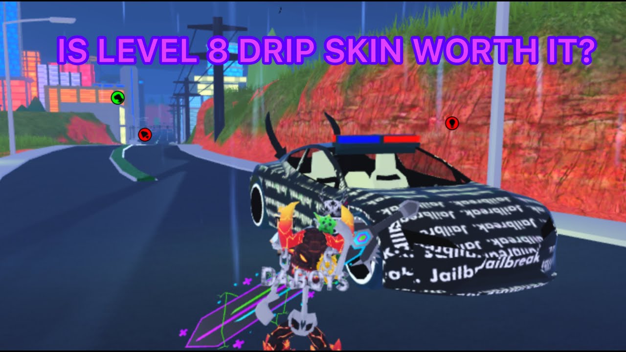 LEVEL 8 DRIP SKIN REVIEW!!! | Roblox Jailbreak - YouTube