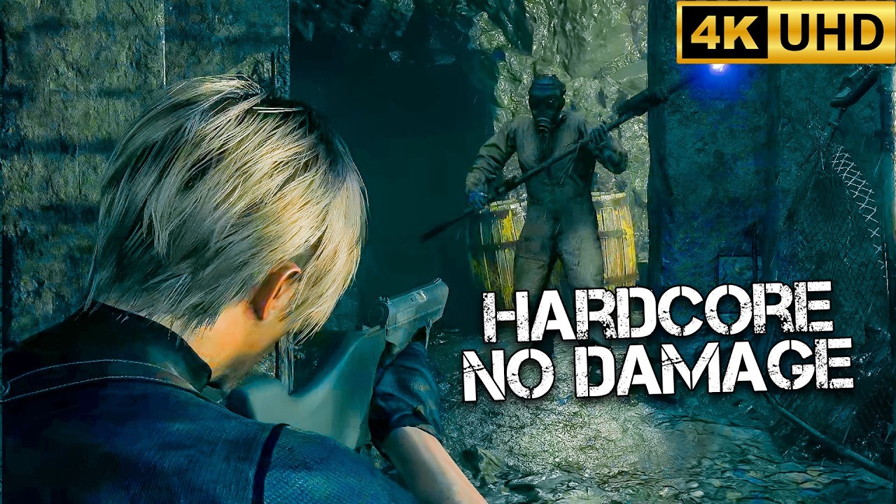 RESIDENT EVIL 4 Remake - Classic Leon - Aggressive Gameplay ( Hardcore ...