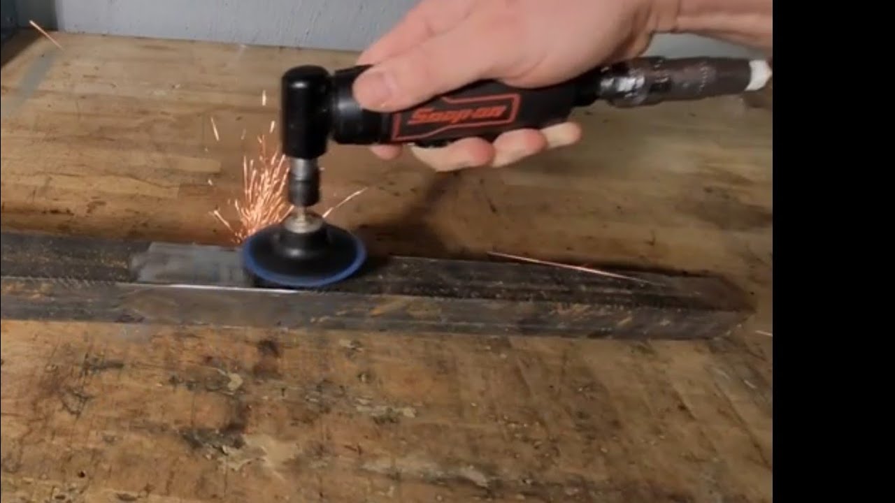 Snap on right angle die grinder - YouTube