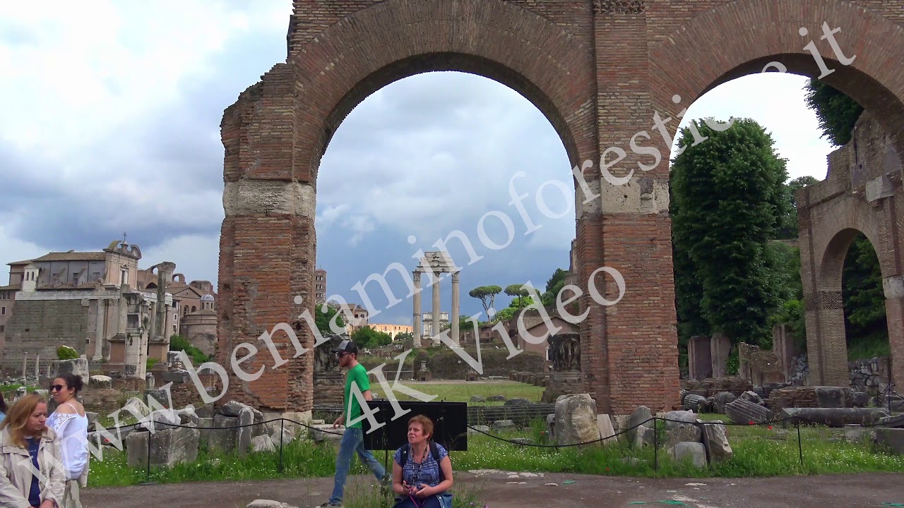 4K Rome Roman Forum. Details and panorama. C0271 M OK 1 - YouTube