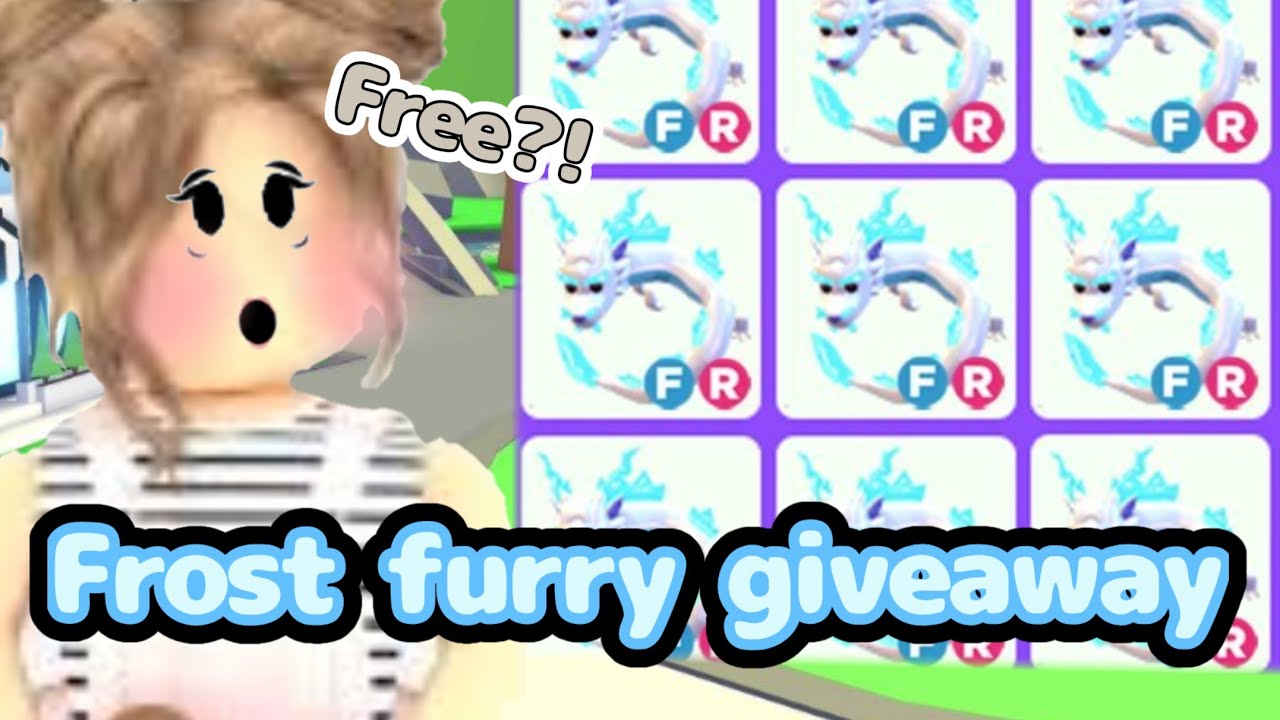 Frost Furry giveaway| roblox adopt me - YouTube